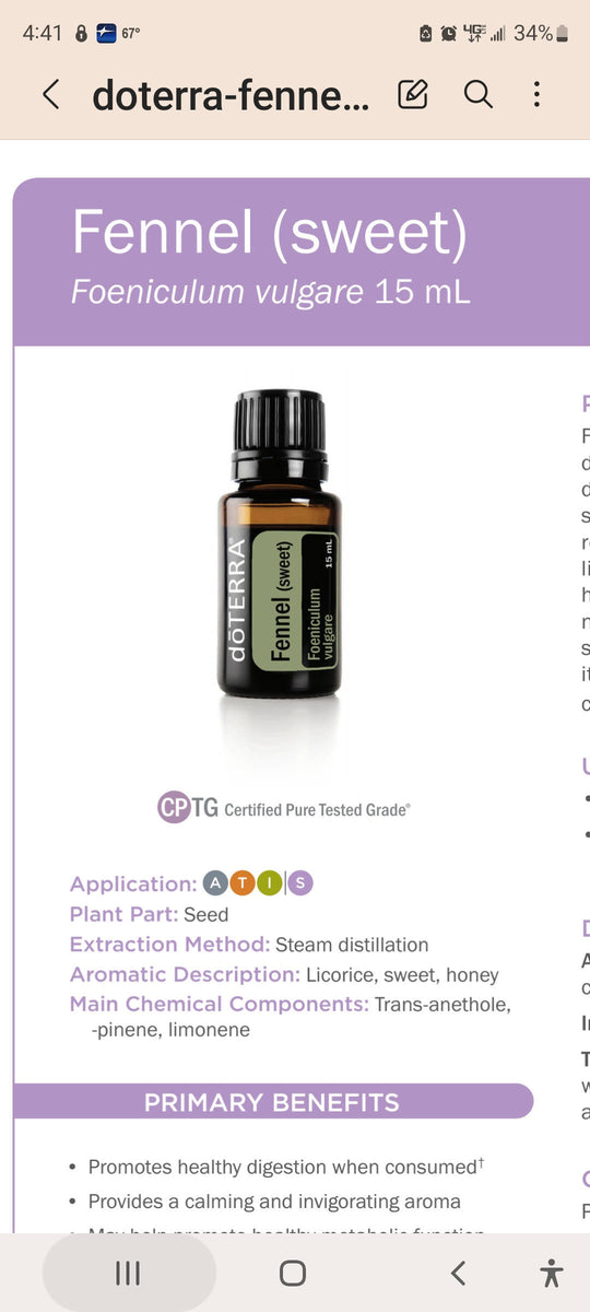 doTerra Fennel – The Vintage Spur